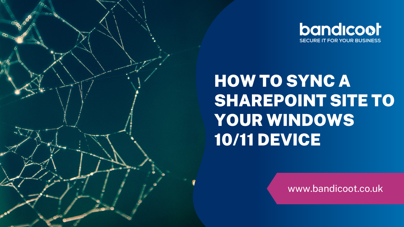 How to sync a SharePoint site to your Windows 10/11 device